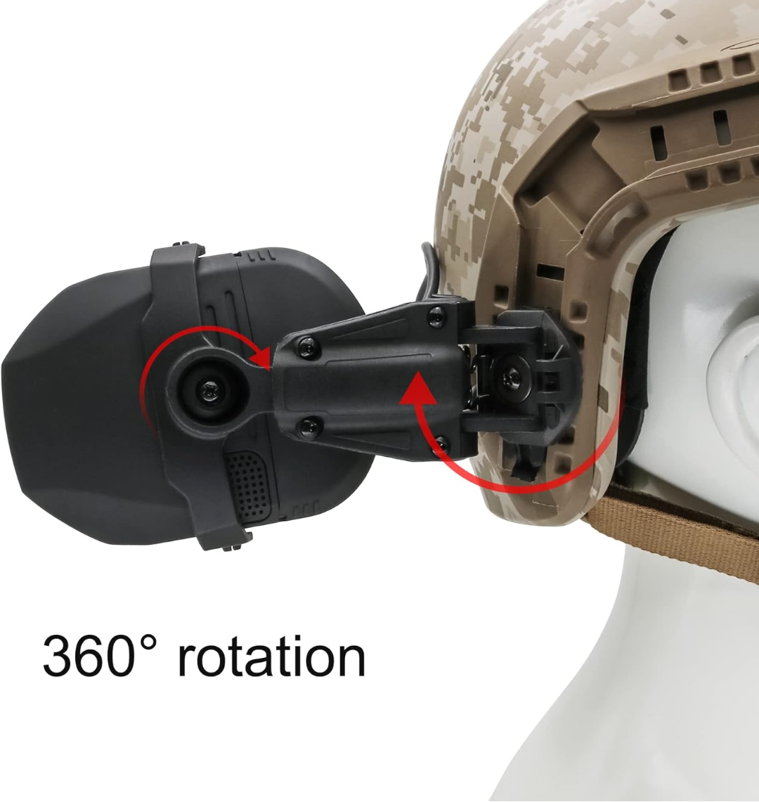 Walker Headset Helmet Mount | Advanced Tactical Hearing Gear
